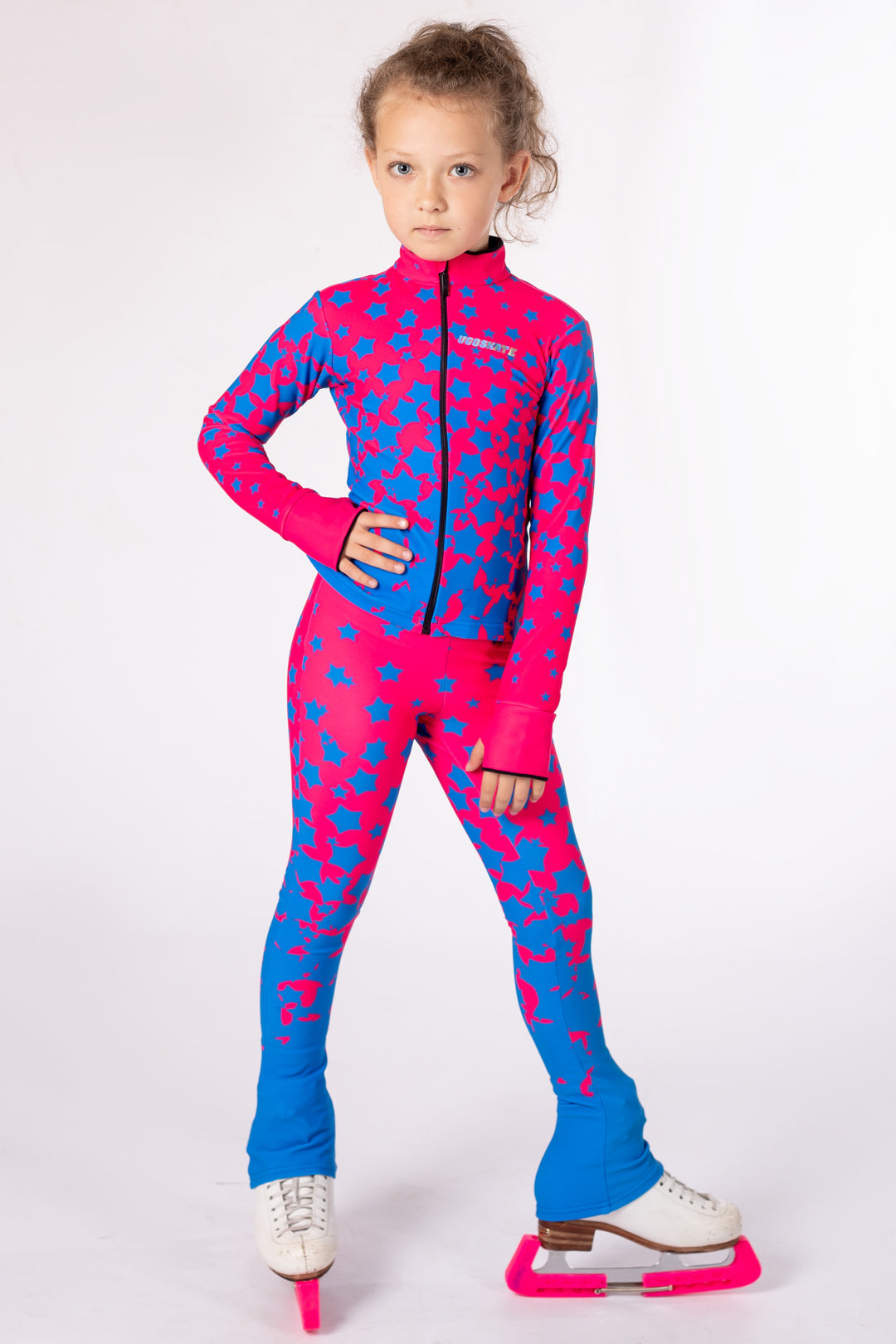 Figure Skating Jacket - BLUE & RED STARS – ugoskate